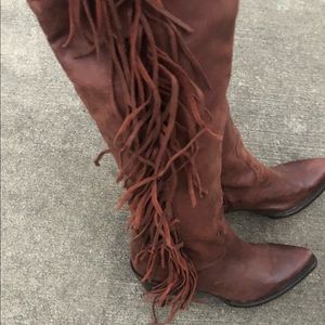 Ash | Shoes | Ash Fringe Thigh Boots 4 9 Otk Cowboy Butch New | Poshmark